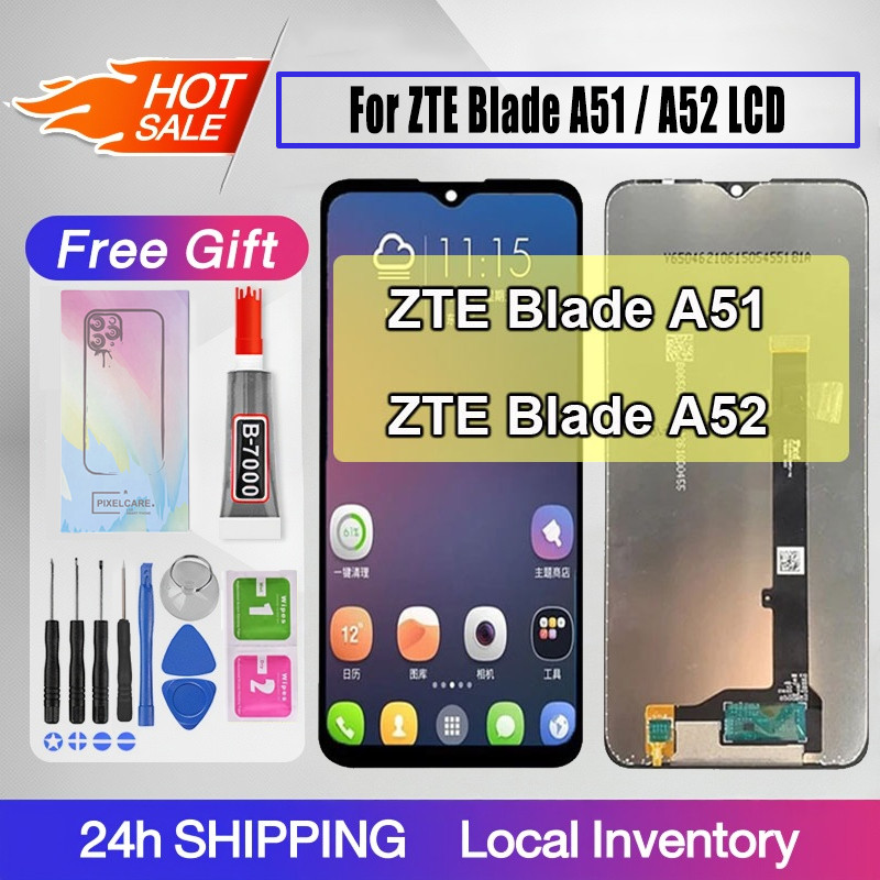 Techparts LCD For ZTE Blade A51 / A52 + Screen parts + Free screwdriver ...