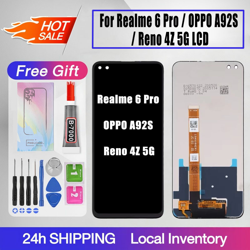 Original LCD For Realme 6 Pro / OPPO A92S / Reno 4Z 5G LCD | Shopee ...