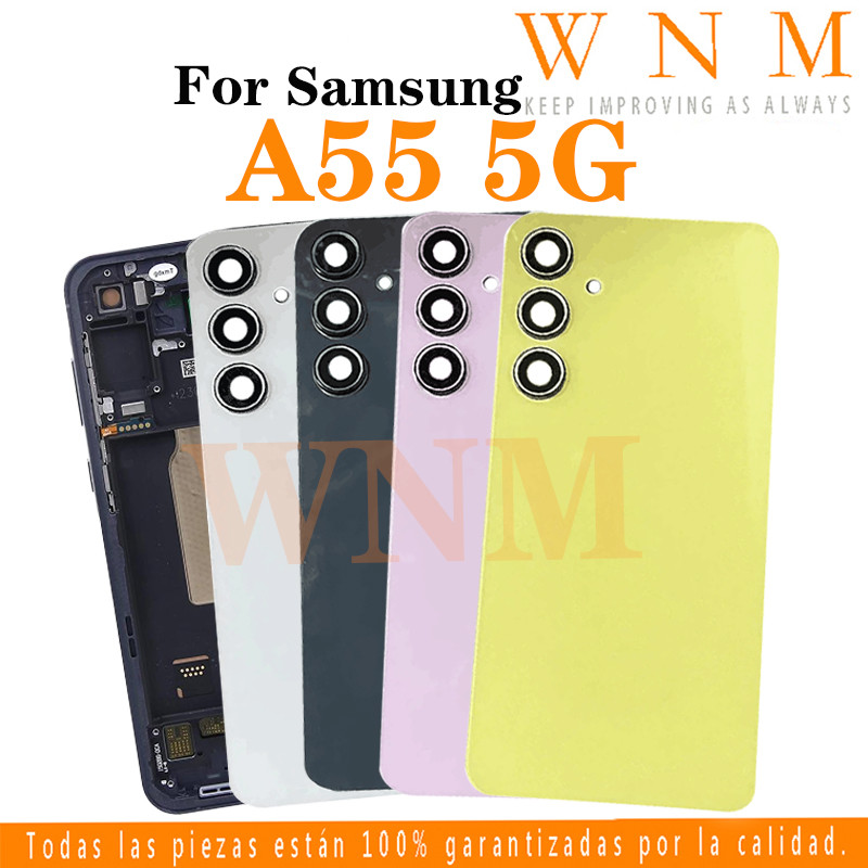 For Samsung Galaxy A55 5G A556 SM-A556 LCD Front Frame Bezel Back ...
