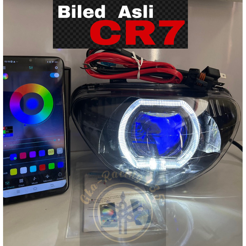Mio sporty Mio Lama custom biled headlights ORIGINAL Projector CR7 ...