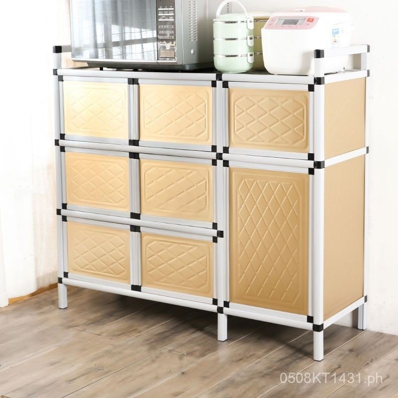 Stove Cabinet Cupboard Aluminum Alloy Bowl Cabinet Kitchen Cabinet ...