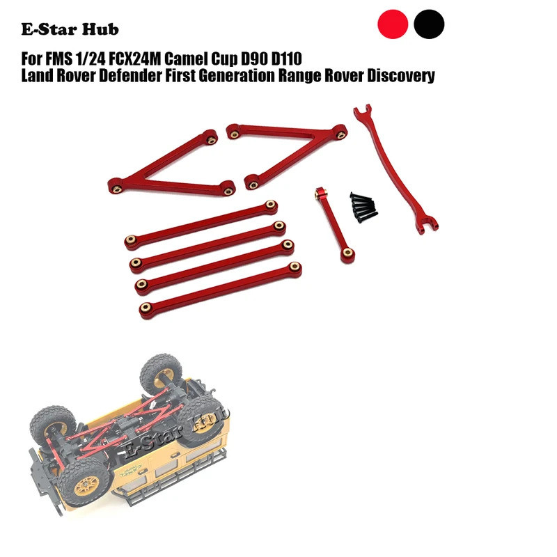 Front Axle Steering Servo Y-shaped Pull Chassis Rod for FMS 1/24 FCX24M ...