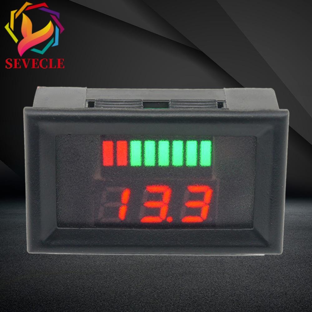12-60V Lead Acid Batteries Capacity LED Indicator Digital Voltmeter ...