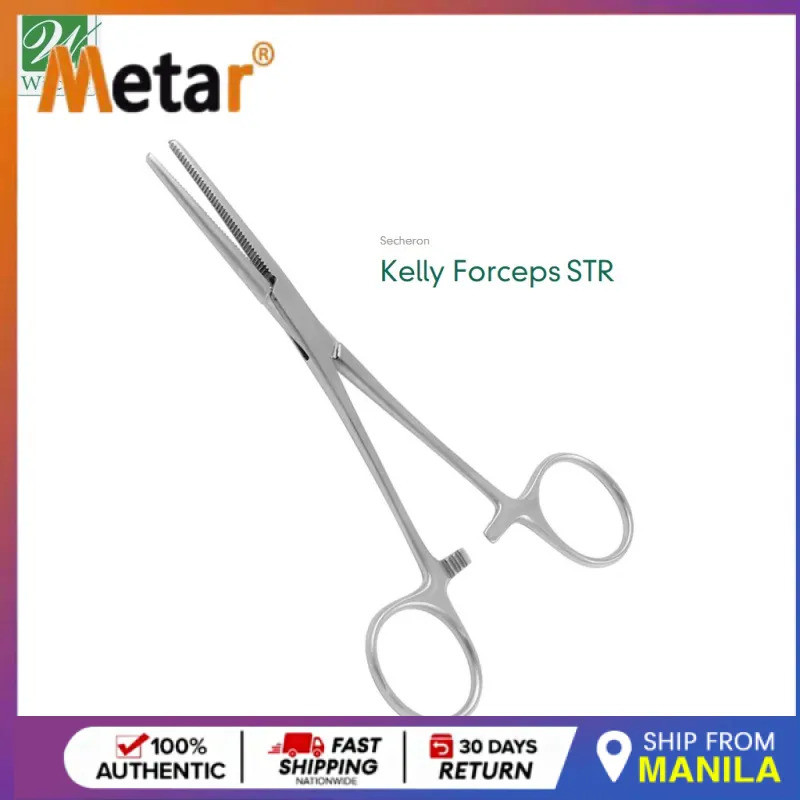 COD+Local+ReadyStock Metar Kelly Forceps 5 1/2" | 8" Straight | Curved ...