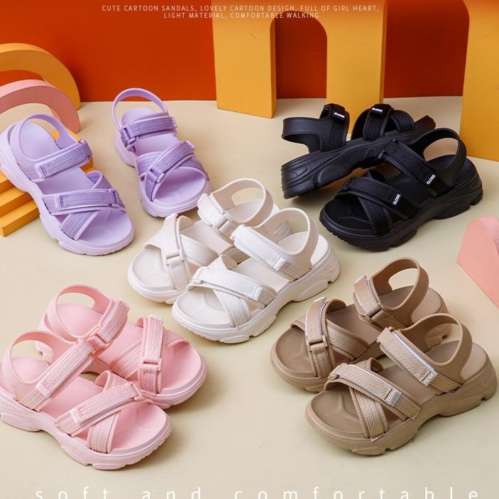 【𝐁𝐅𝐊】Closs Cute CrisCross Strap Sandals For Kids Girls Kids Slipper For ...