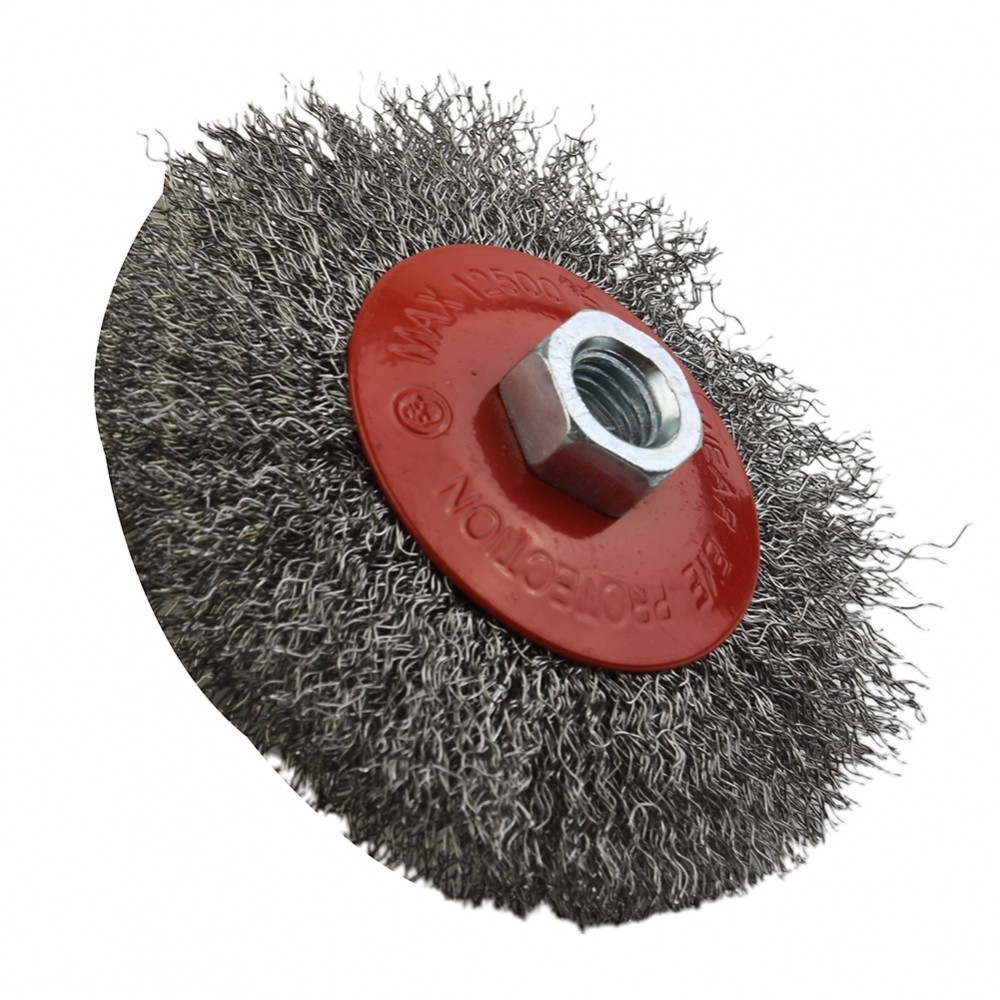Versatile Wire Brush Wheel for Metal Cleaning 100mm Diameter M14 Thread ...