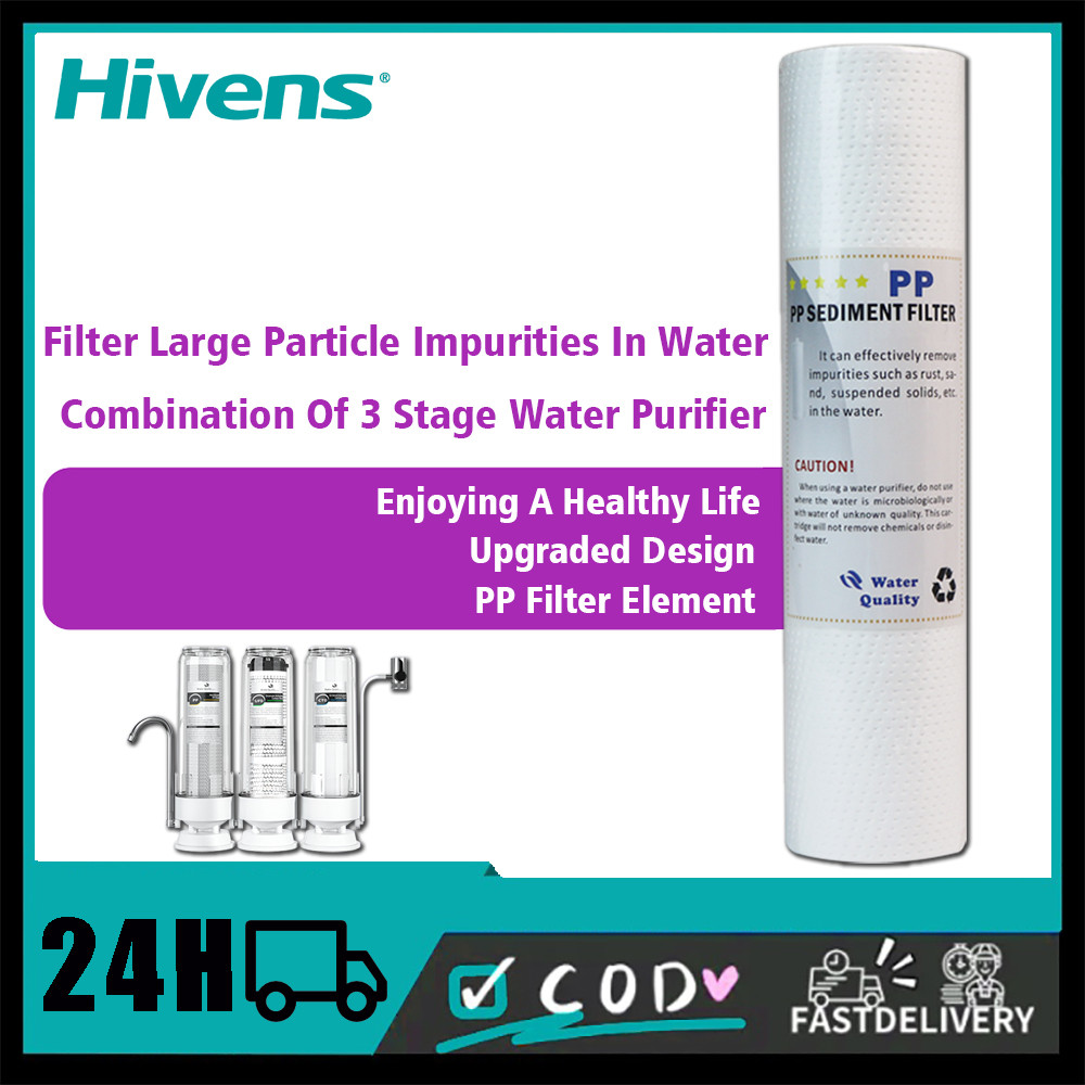 HIVENS Water Purifier 10 Inch 1 Micron Sediment PP Cotton Filter ...