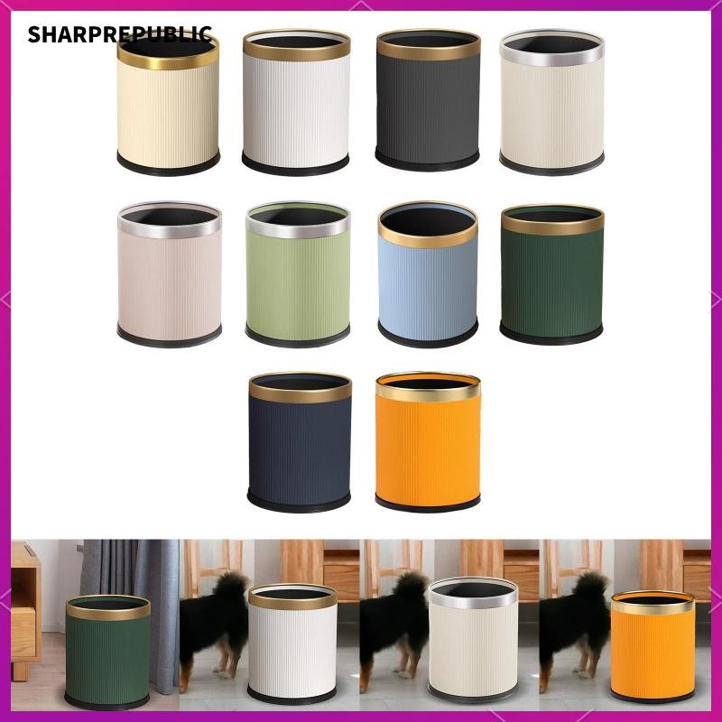 [Sharprepublic] Open Top Trash Can Garbage Can Waste Container Trash ...