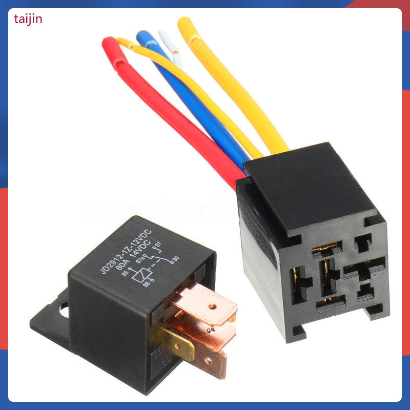 Automotive Relay Socket Sockets with Wires Motorcycle taijin | Shopee ...