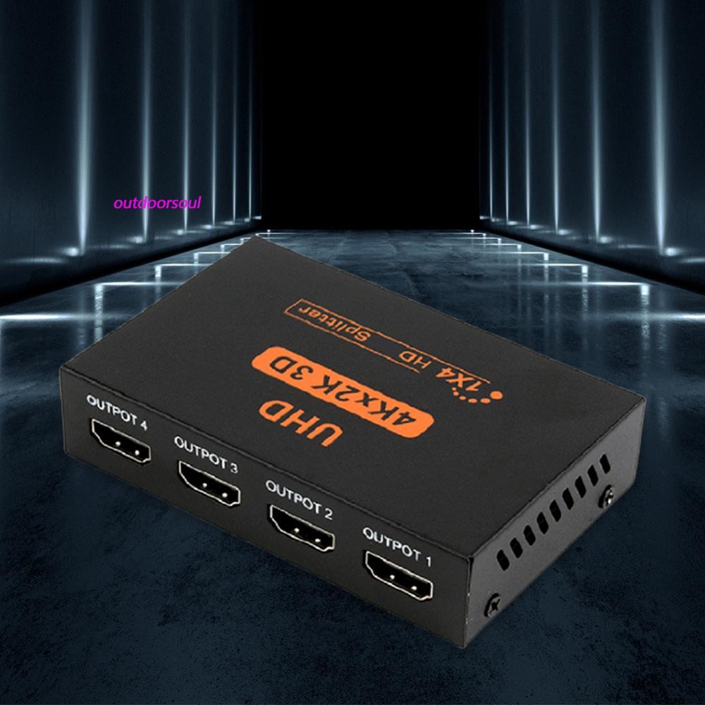 1 In 2/4 Out Cable Splitter 4K 30HZ Screen Splitter for DVD PC Laptop ...