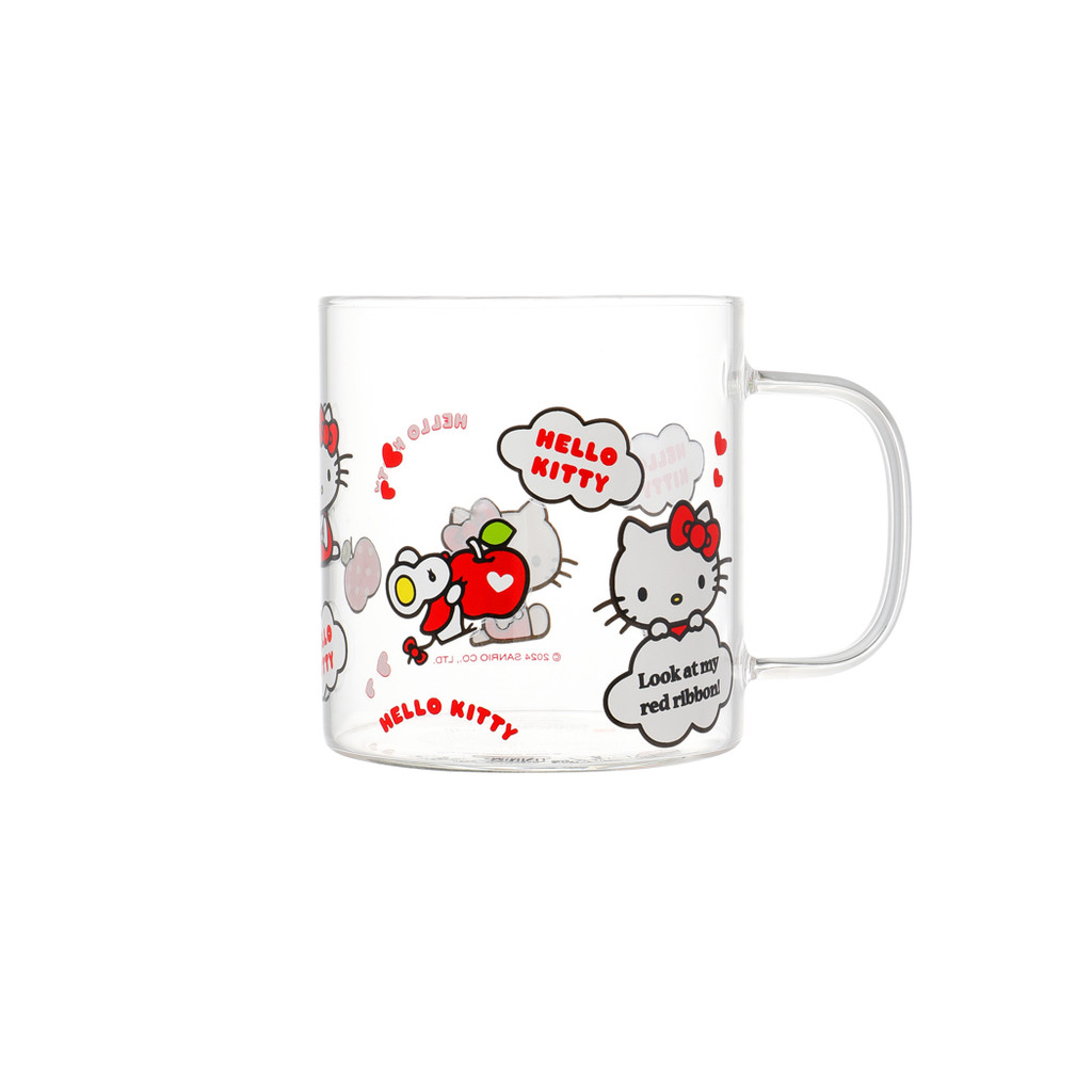 MINISO Hello Kitty Apple Collection Glass Mug (420mL) | Shopee Philippines
