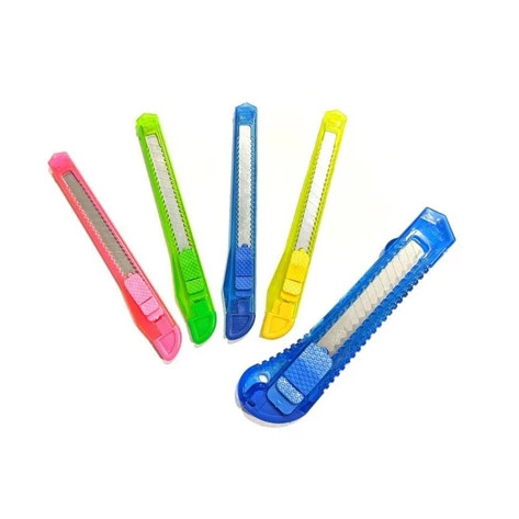 12pcs Cutter Knife Cutter big and small Assorted Color (12pcs/pack ...