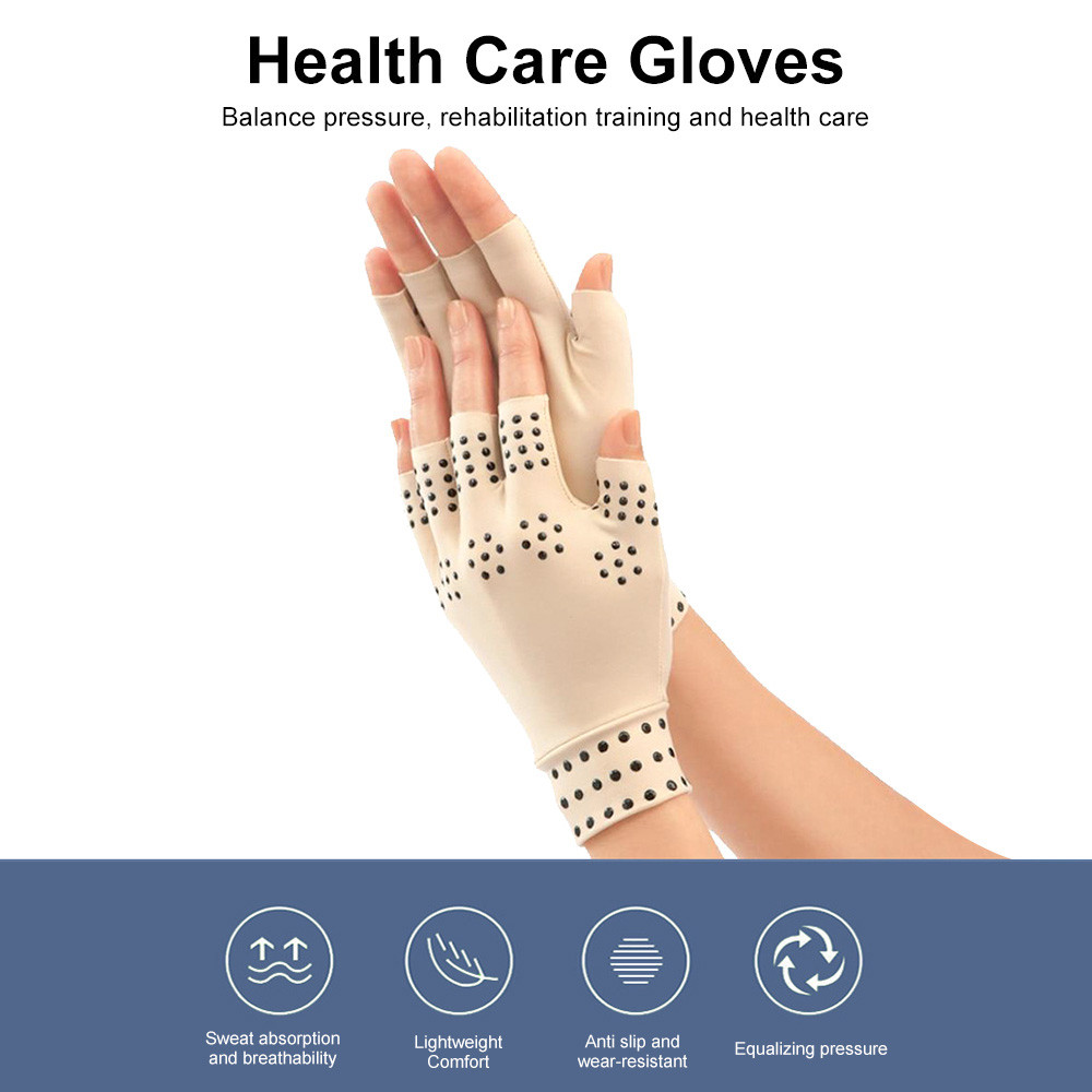 1Pair Magnetic Anti Arthritis Gloves Men Women Compression Therapy ...
