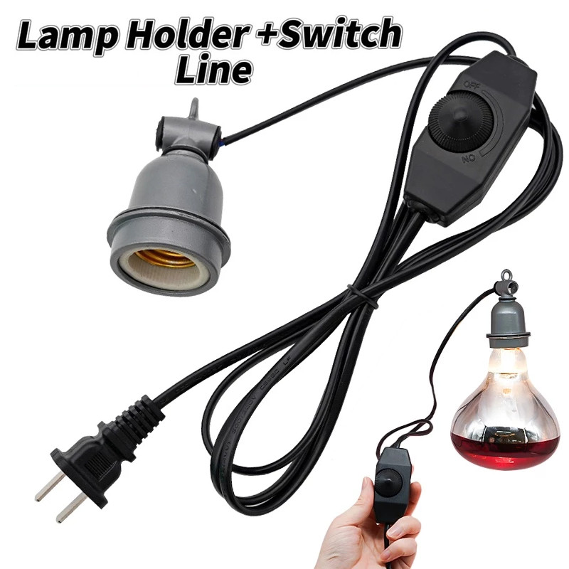 220V E27 Infrared heating lamp socket ceramic bulb socket for chicken ...