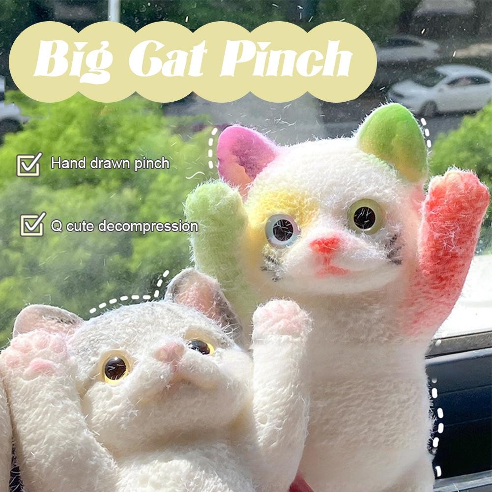 Slow Rebound cute Cat Figure Squeeze Toy Animal Cartoon Simulation Cat ...