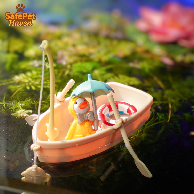 Mini Simulation Floating Boat - Little Yellow Duck/Totoro Fishing ...
