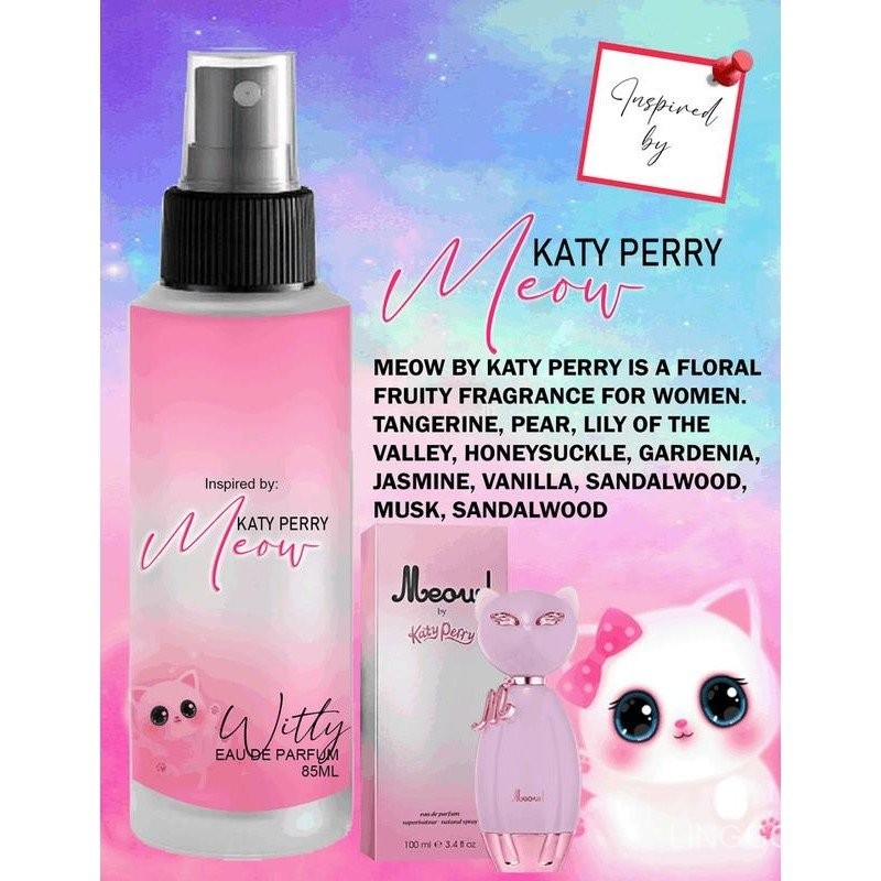 Meow Witty Women's Inspired Perfume 25% Oil Based Long Lasting 85ml ...