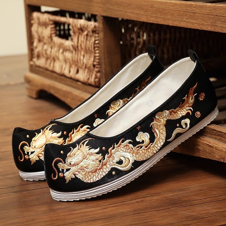 Men's Hanfu shoes, men's wedding shoes, Ming Dynasty ancient style ...