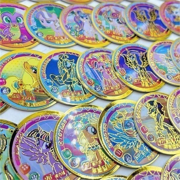 Promotion My Little Pony Cold Hot Glitter Gold Three-Dimensional Combat ...
