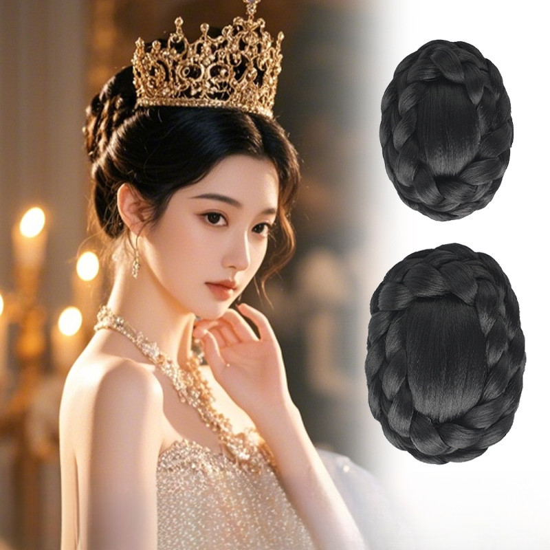 Ball Head Daughter Princess Wig Headdress Styling Hepburn Style Ball ...