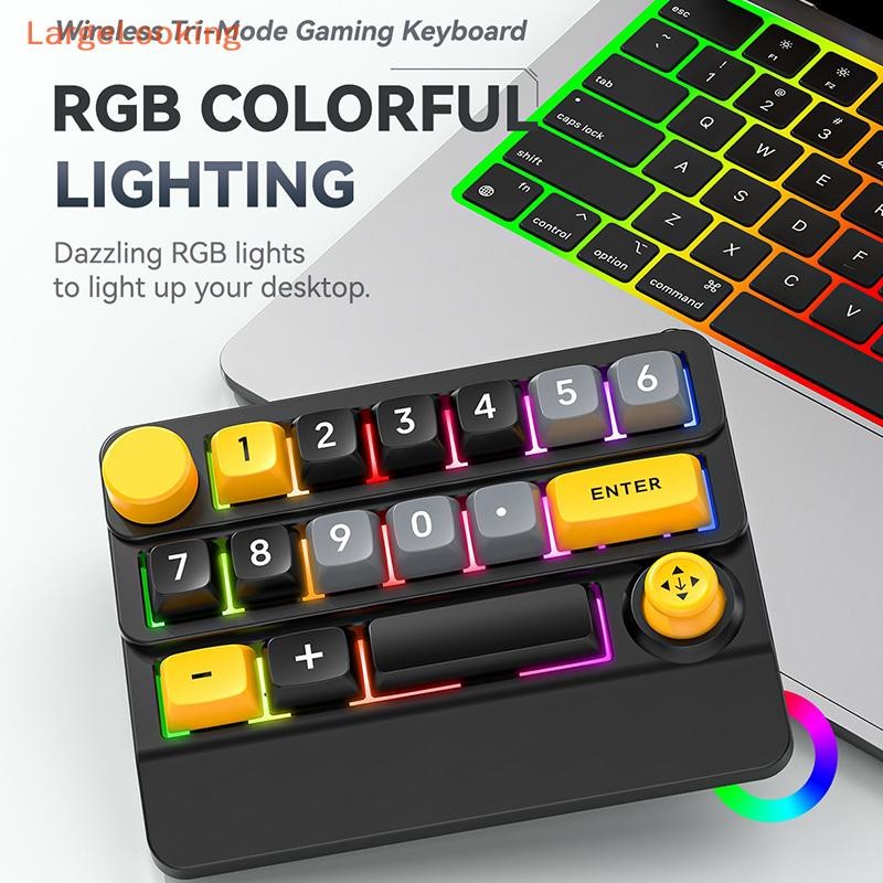 [LargeLooking] 15 Keys Wired/2.4G Wireless/ Mechanical Gaming Keyboard ...