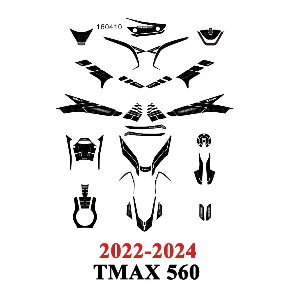 PSLER For YAMAHA TMAX560 TMAX 560 Sticker Oil Fuel Tank Pad Mudguard ...