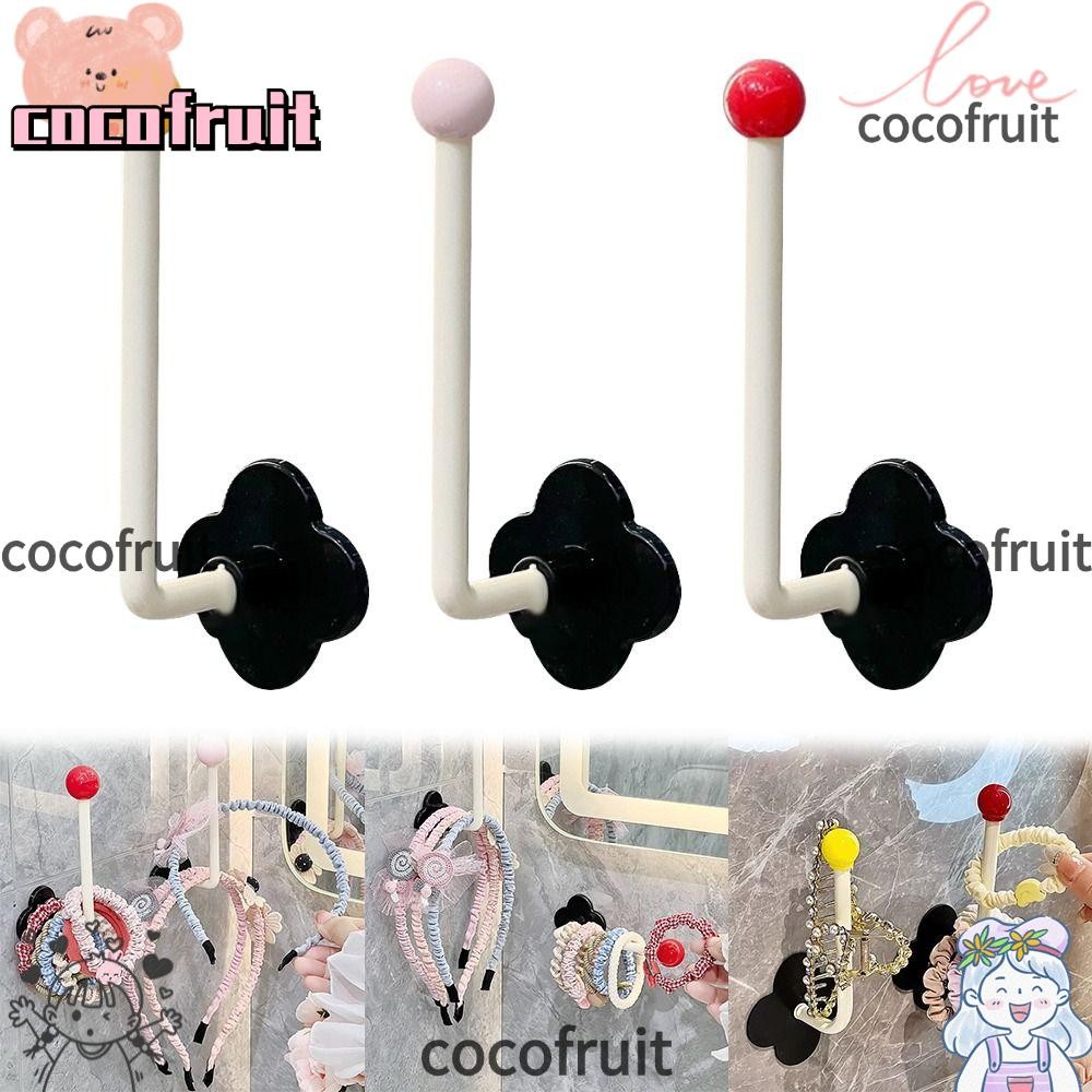 COCOFRUIT Hairband Storage Hook, Punch Free Wall Mounted Cloth Hanger ...
