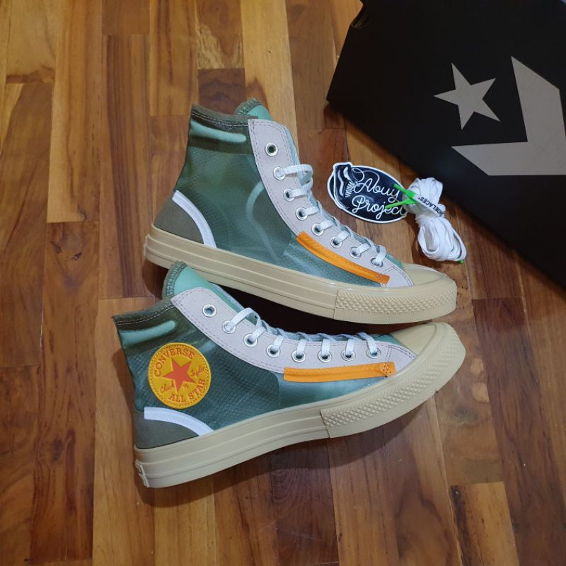 Converse Chuck Taylor All Star 70s Hi Off-white the ten green rubber ...