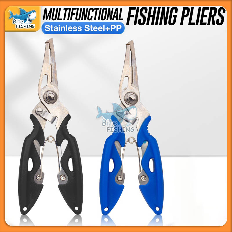 Bite Stainless Steel Micro Split Ring Plier Braid Fishing Gear Scissor Fishing Pliers | Shopee ...