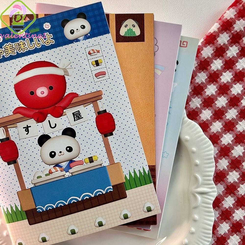 AVALENTINE A6 Handheld Booklet, Cartoon 32 Sheets Portable Notebook ...