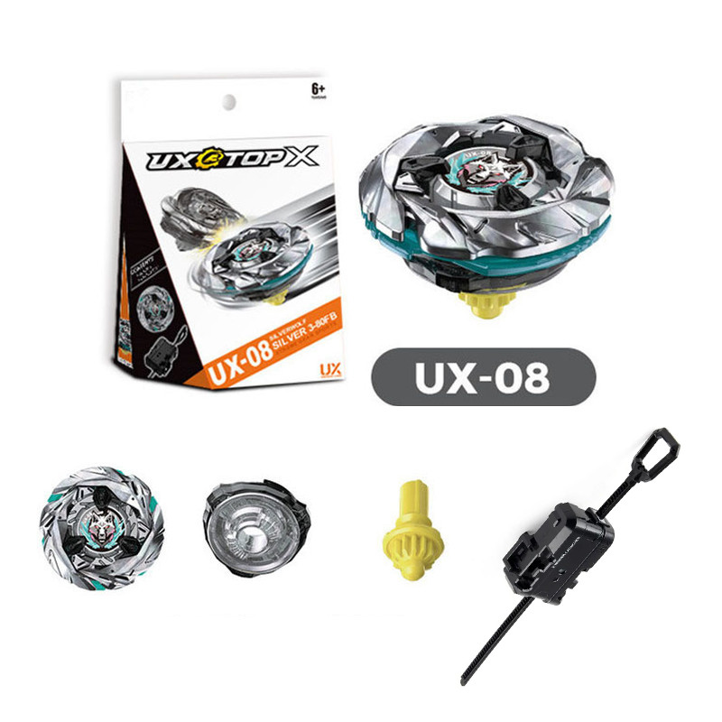 Beyblade Burst X UX-08 Silver Wolf With Launcher Set Metal Beyblade ...