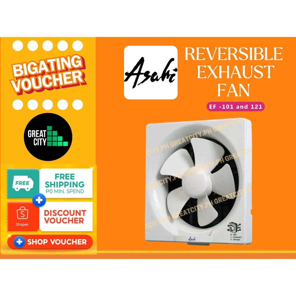Asahi REVERSIBLE Exhaust Fan | Shopee Philippines