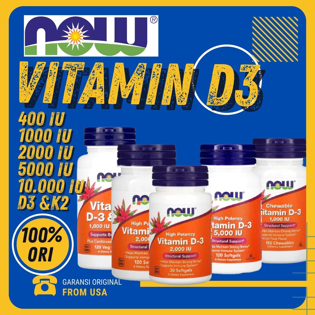 Now Vitamin D3 D PLEASE CHOOSE VARIANT 1000 iu 2000 iu 5000 iu 10,000 ...