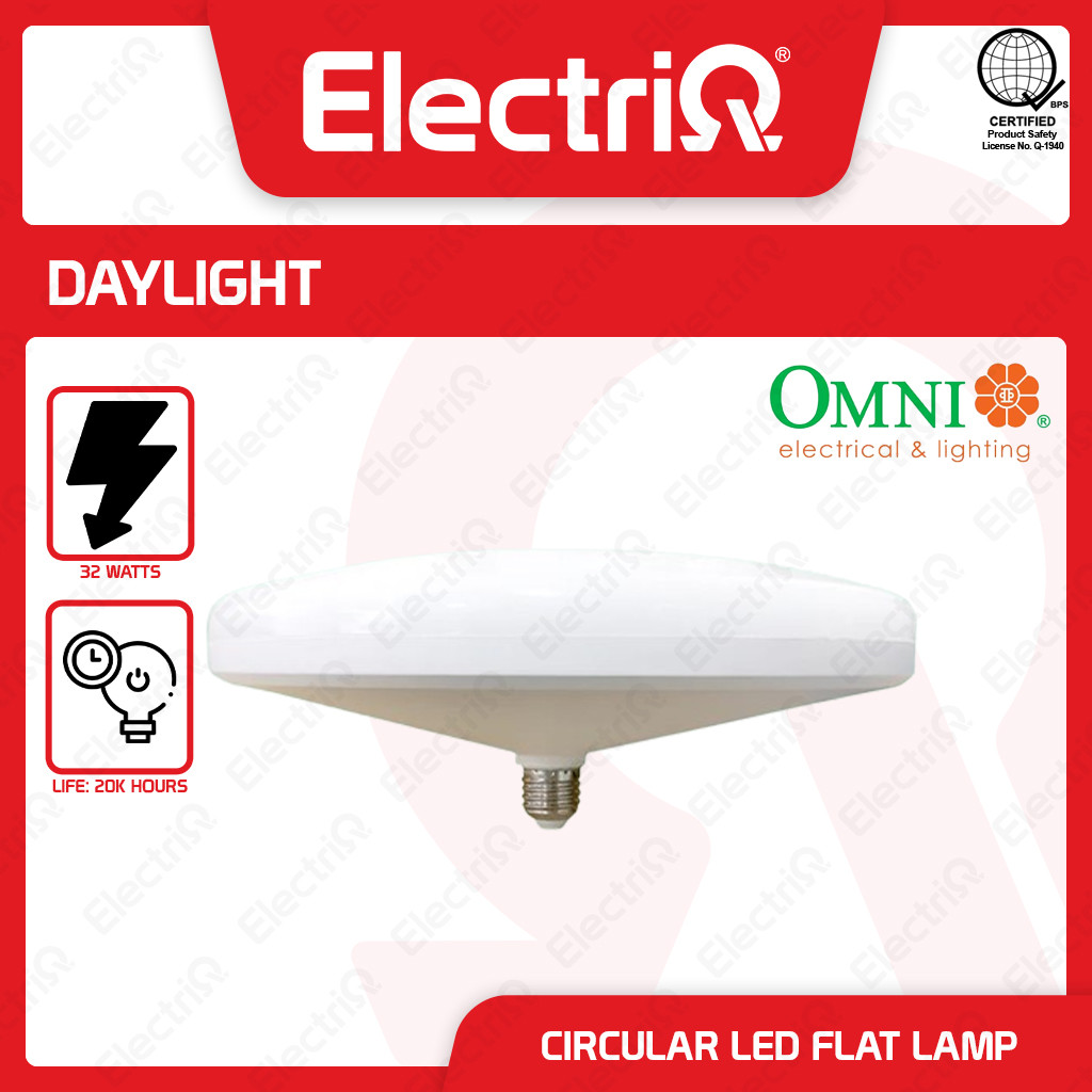 Electriq | Omni Circular LED Flat Lamp 32W Daylight LFE27-32W-DL ...