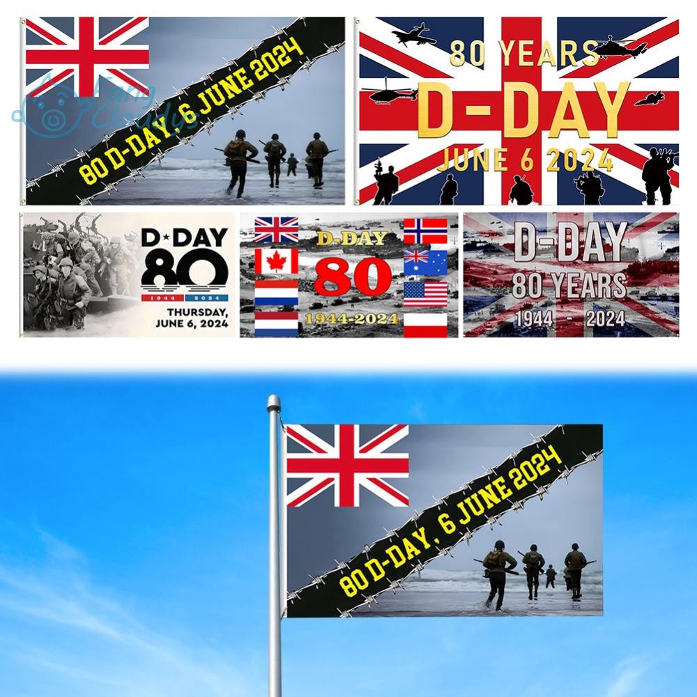 5ftx3ft L D Day 80th Anniversary Decorations Flags for UK Normandy ...