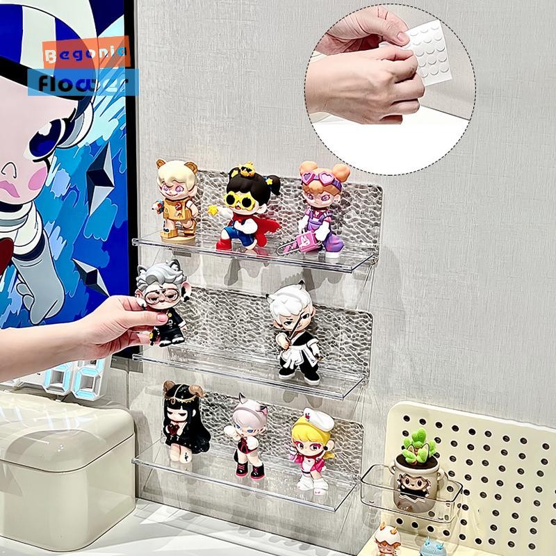Begonia Flower Cartoon Display Stand Acrylic Blind Box Storage Wall ...