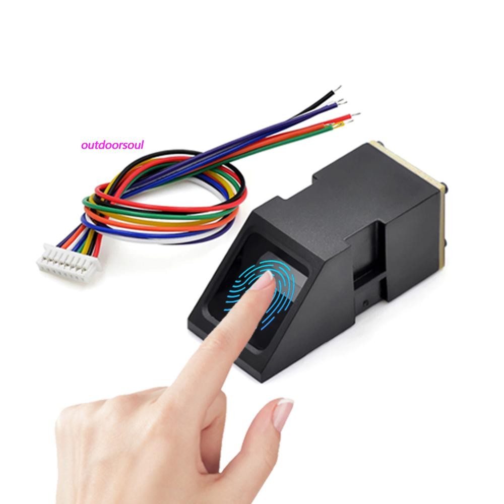 AS608 Optical Fingerprint Recognition Module Locks Serial Communication Interface Fingerprint ...