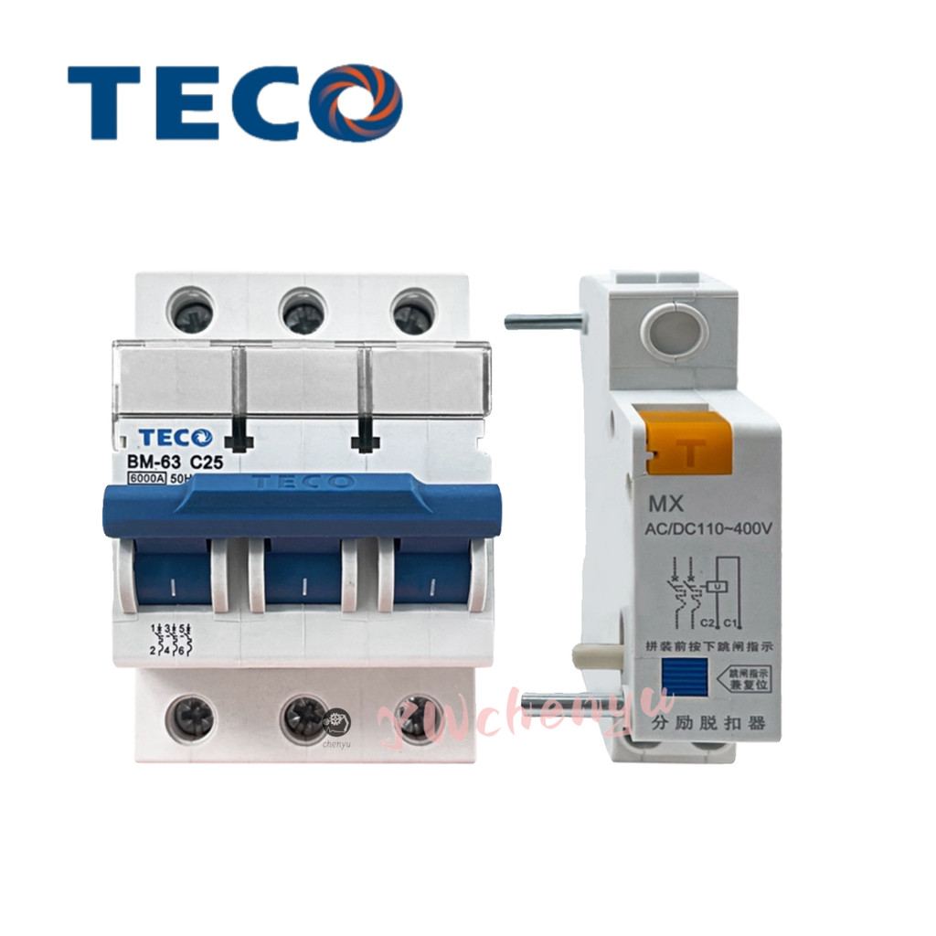 Teco Super Temperature Circuit Breaker BM-63 C10A16A 20A 25A 32A 40A ...