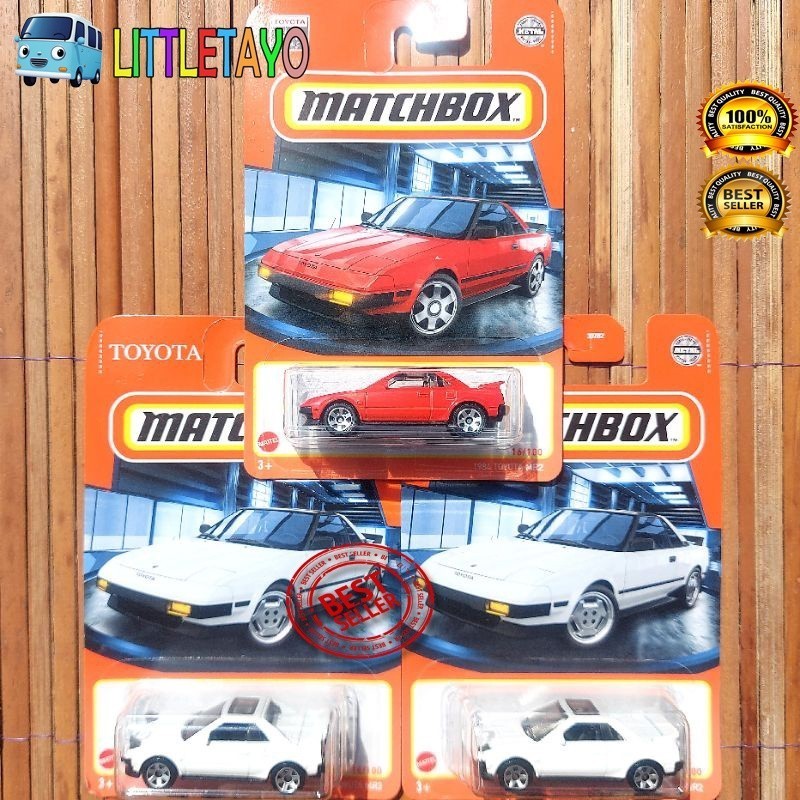 PUTIH MERAH Matchbox 1984 Toyota MR2 2021 White Red Blue Japan Car ...