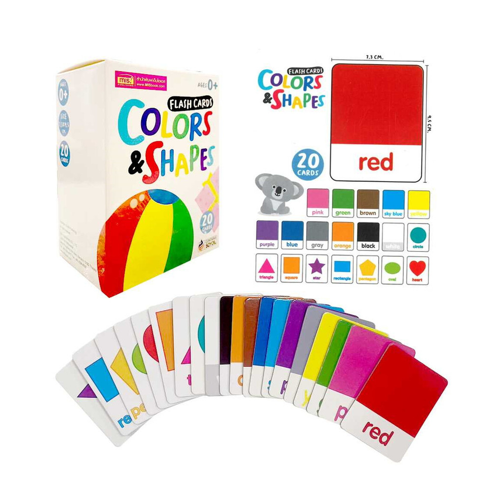 20 Flash Card Book Colors & Shapes (Boxed) | Shopee Philippines