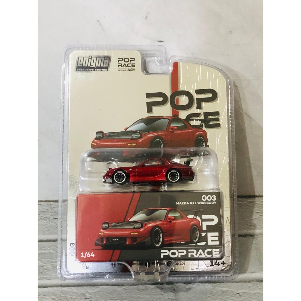 Pre003 | Pop Race Mazda RX-7 WideBody Metallic Red - Racing Car Toy ...