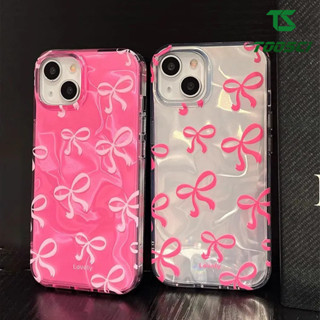 TOOSCI Fashion Pink Bowknot Ripple Luster Cover For Tecno Pop 7 Pro ...