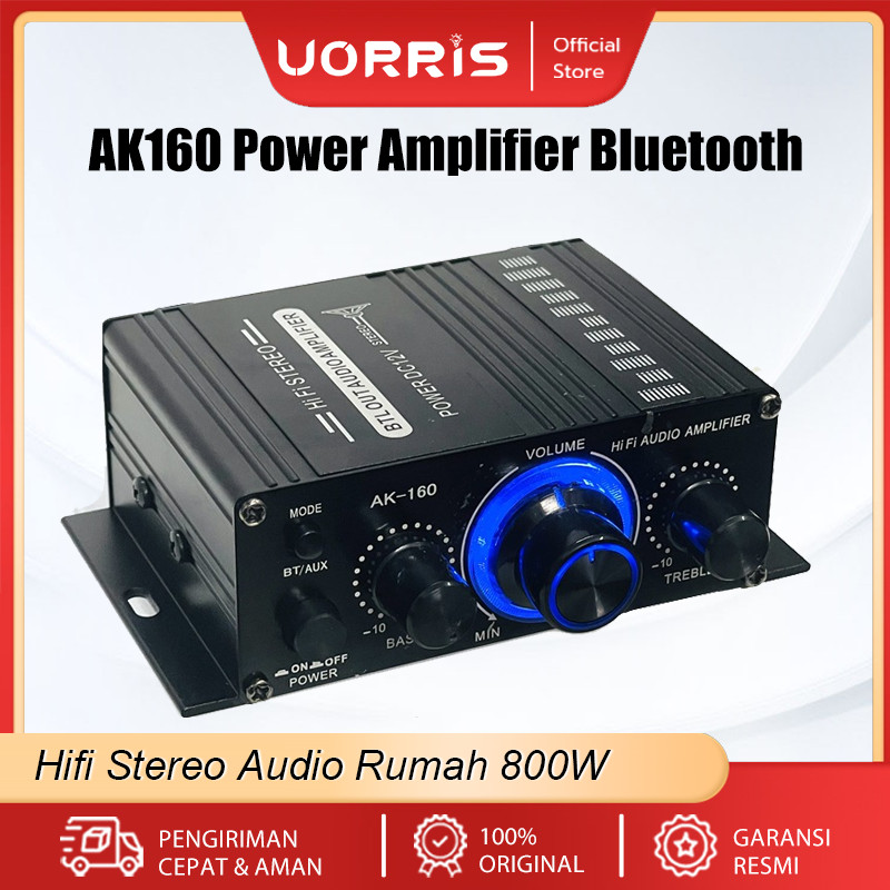 Ak170 HiFi Mini Stereo Car Amplifier Treble Bass Booster AK-170 ...