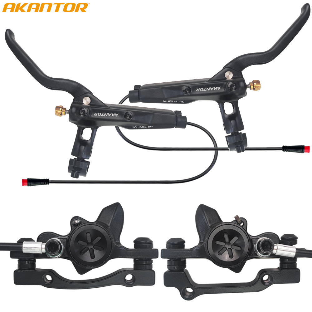 AKANTOR Electric Bike Hydraulic Disc Brake Set Electric Scooter Power ...