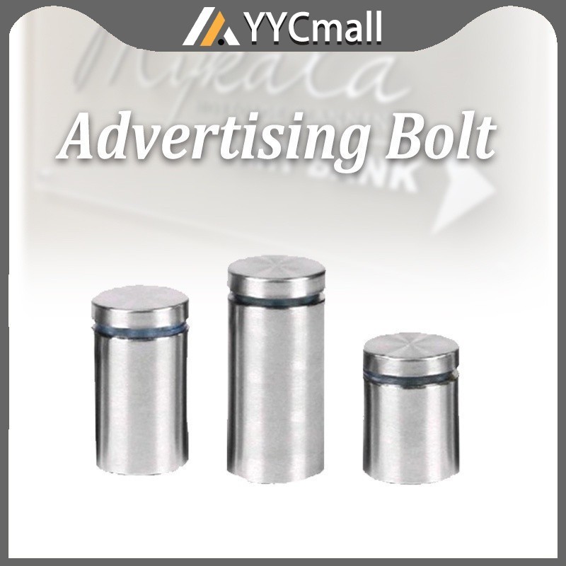 10Pcs/set Stainless Steel Advertising Bolt Glass Bolt Sign Board Bolt ...