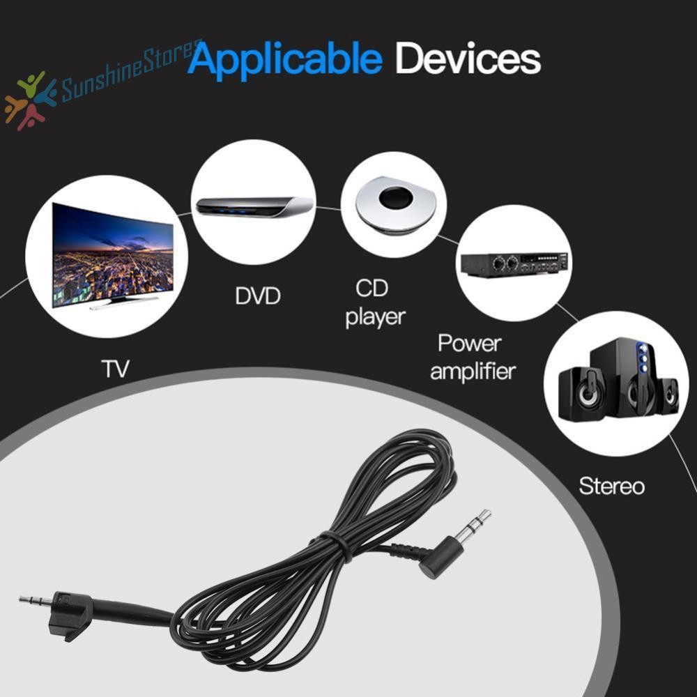 1.5m Audio Cable 2.5mm Male to 3.5mm Male Wire Cord for Bose AE2 ...