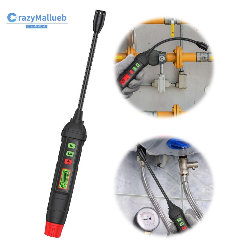 Gas Leakage Detector Digital Display Methane Combustible Gas Testers ...