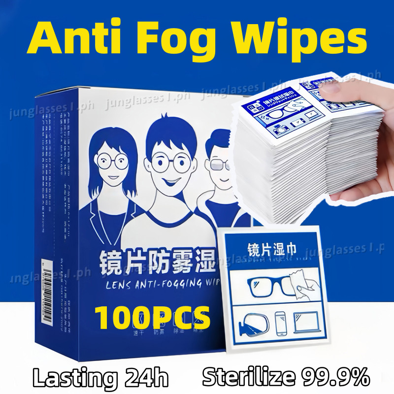 100pcs Disposable Eyeglasses Lens Cleaning Cloth Anti Fog Wet Wipe ...