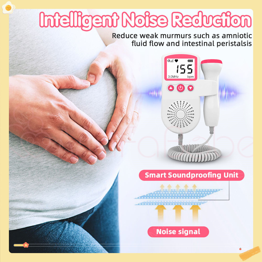 COD Medical No radiation Fetal Doppler heart rate monitor Portable ...