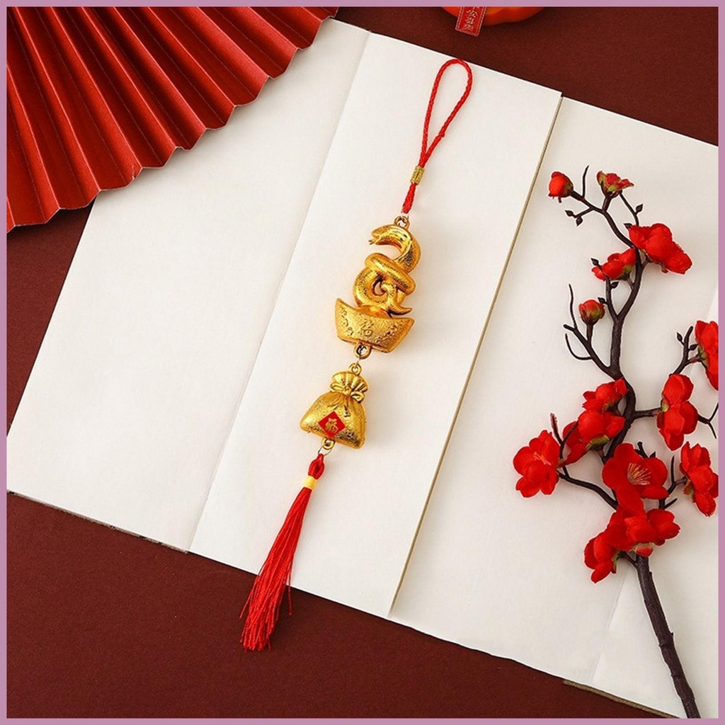 2025 Year of The Snake Pendant Dangling Snake Amulet Statue Luck Charm ...
